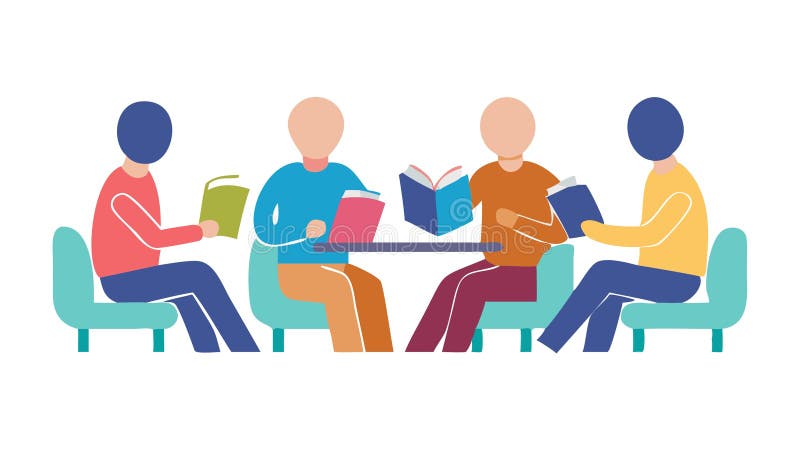 Group Meeting or Discussion, Collaboration and Teamwork, Vector Design ...