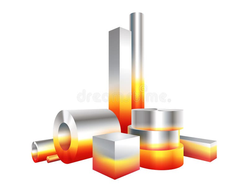 Group Different Metal Steel Objects Circle, Square, Sleeve, Pipe Stock ...