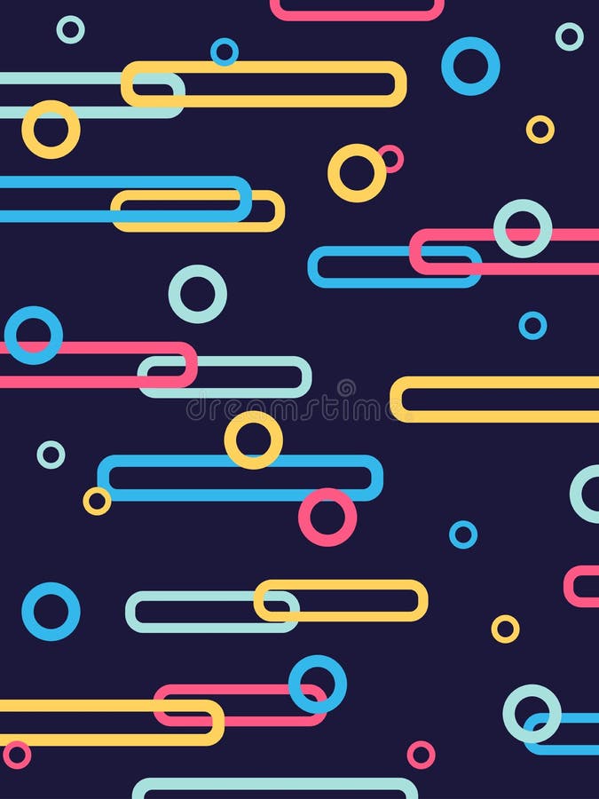 Group of Memphis Design Elements Isolated on Blue Background. Colorful ...