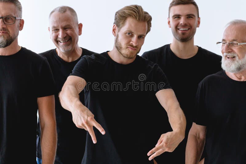 Group of men stock photo. Image of support, gender, together - 160054432