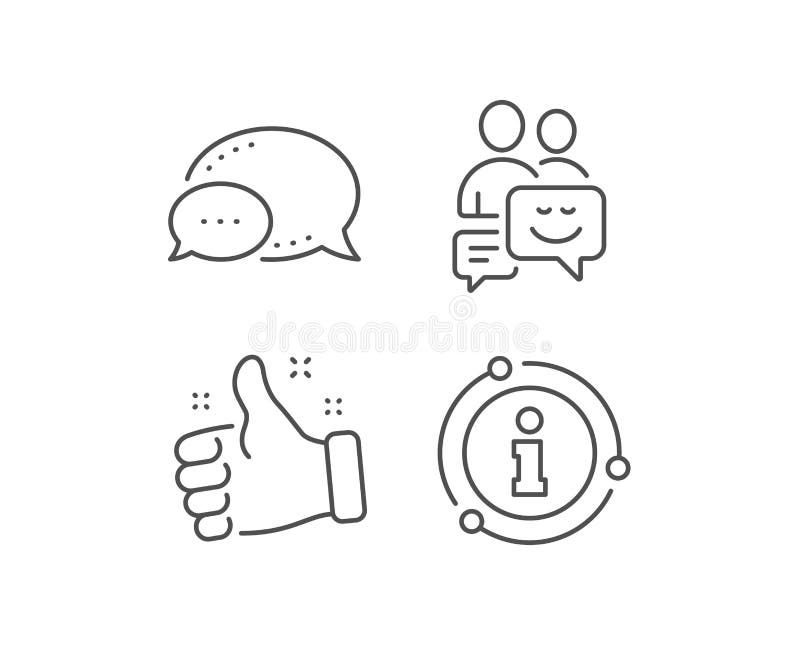 Group of Men Line Icon. Communication Sign. Vector Stock Vector ...