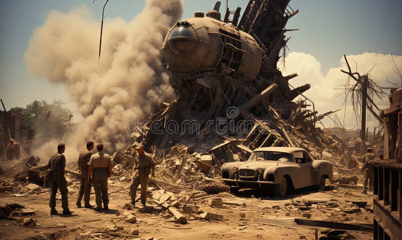 Group of Men Standing in Front of Train Stock Photo - Image of commuter ...