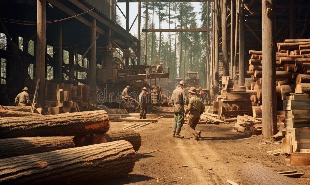A Group of Men Walking Along a Dusty Path Stock Illustration ...