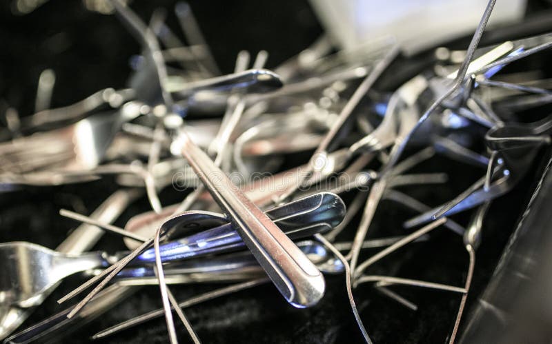 Group of Metal Bended Forks Stock Photo - Image of finger, cuisine ...