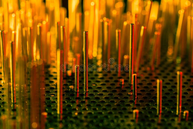 Metal rod stock photo. Image of smooth, material, night - 29703018