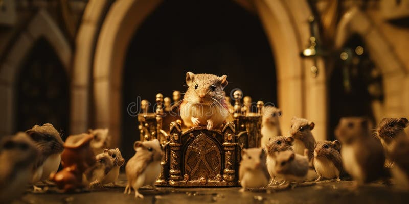 A Group of Mice Sitting on Top of a Table. Generative AI Image. Stock ...