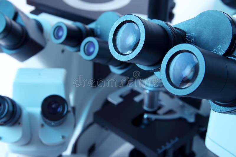 Group of Microscopes stock image. Image of technology - 89884135