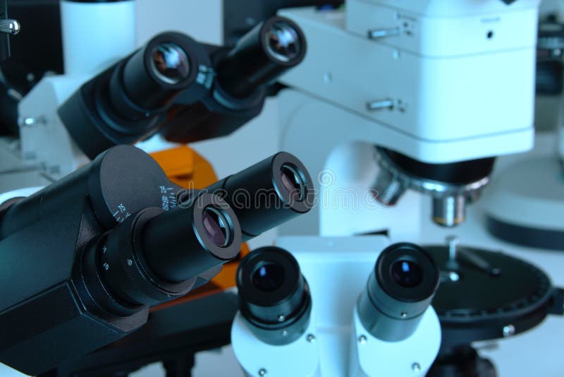 Many microscopes stock photo. Image of forensic, macro - 30273776