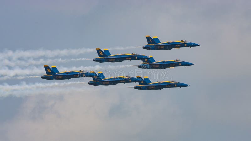 Group of Military Jets Flying in Formation Across the Sky Editorial ...