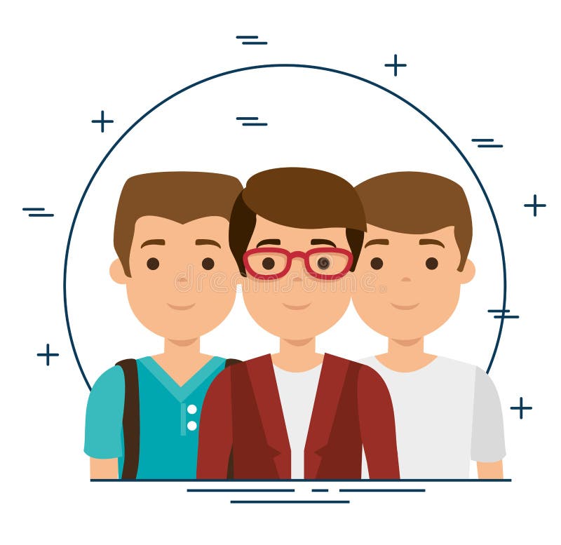 Group of Milennials Generation Young People Stock Vector - Illustration ...