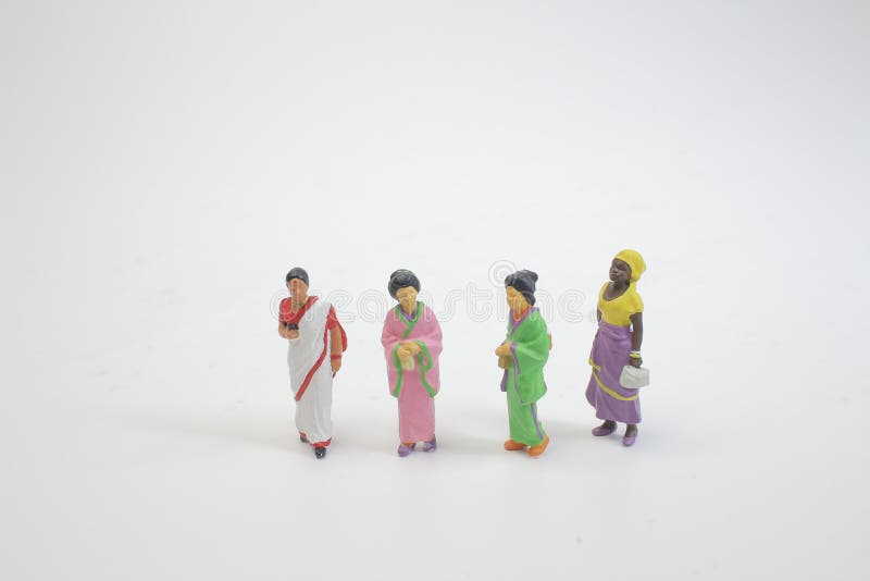 A Group of Mini Figure of Foreigner Stock Photo - Image of interchange ...