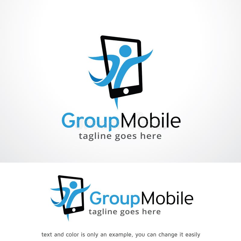 Group Mobile Logo Template Design Vector, Emblem, Design Concept ...