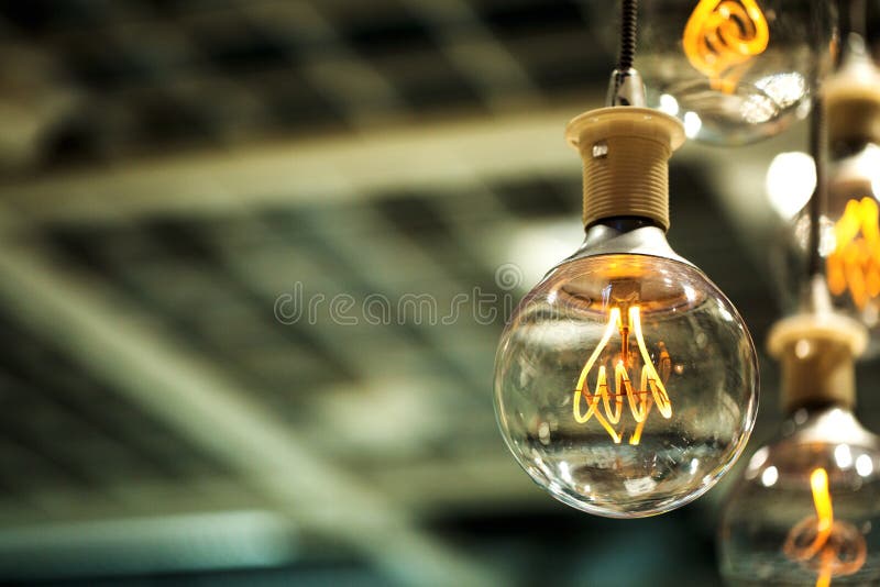 Group of modern lamps stock photo. Image of hanging - 105405124
