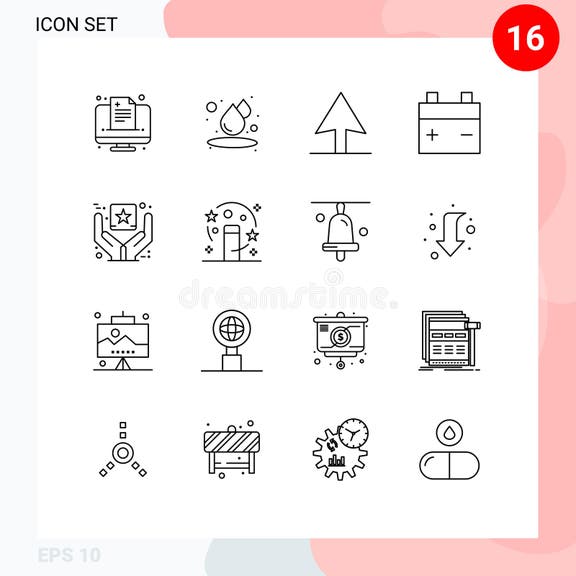 Editable Vector Line Pack of 16 Simple Outlines of Magician, Magic ...