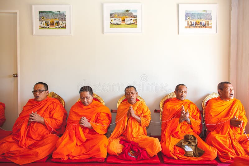Group of Monk while Praying Editorial Photography - Image of culture ...
