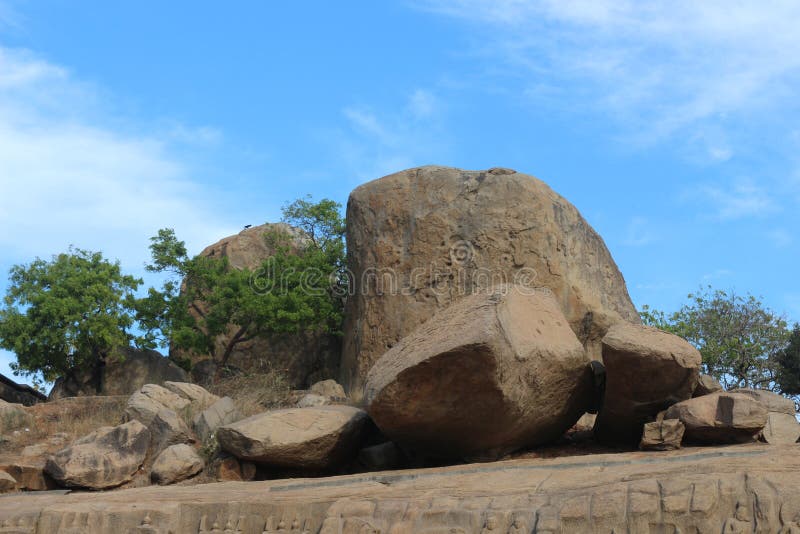 Group of Monolithic Rocks from Ancient Times India Stock Image - Image ...