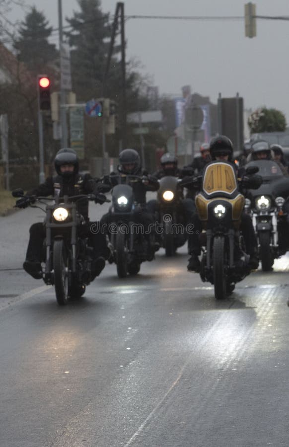 A Group of Motorcycle Drivers Stock Image - Image of group, exit: 204115709