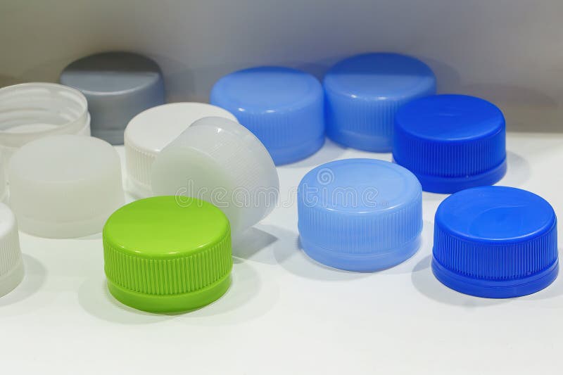 The Group of Multi-color Plastic Bottle Caps Stock Image - Image of ...