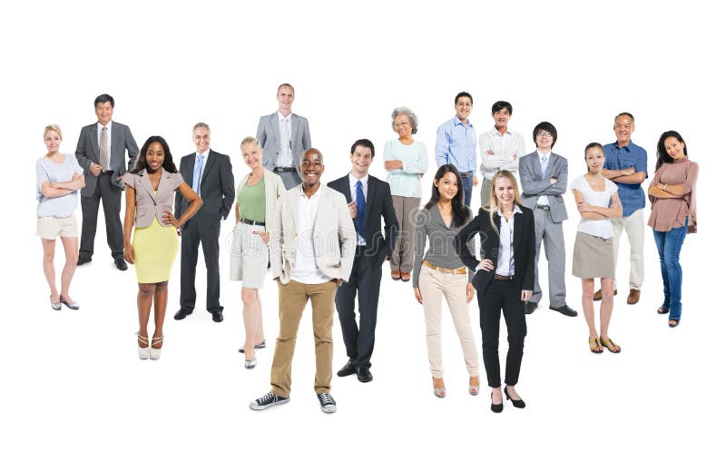 Group of Multi-Ethnic Cheerful Business People Stock Image - Image of ...