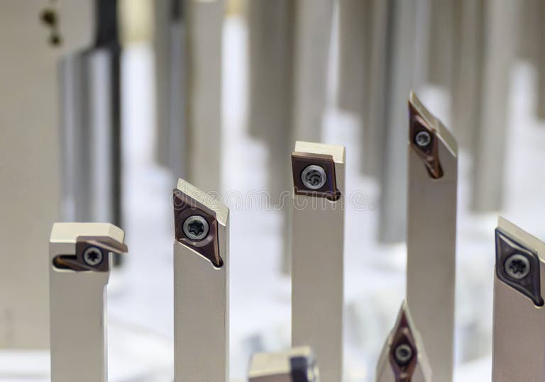 The Group Multi Purpose Tool for CNC Lath Machine Stock Image - Image ...