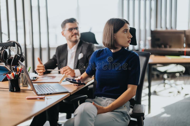 Multicultural Business Employees Collaborating in Modern Office ...