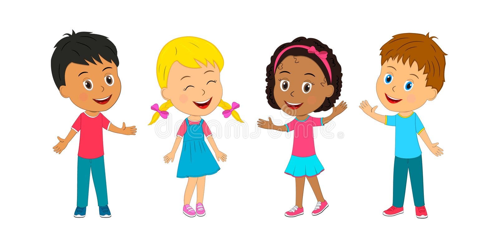 Group of Multicultural Children Collection. Kids Set Illustration ... Group of Multicultural Children Collection. Kids Set Illustration ...
