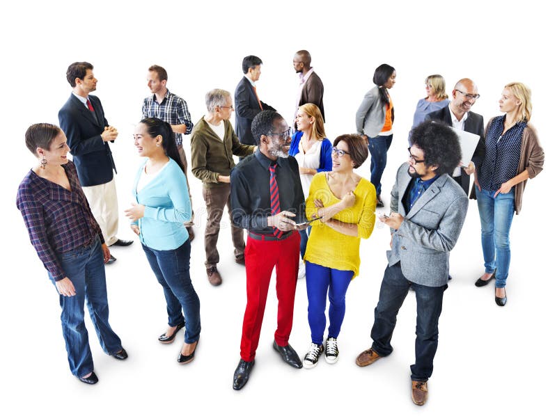 Group of Multiethnic Business People Discussing Stock Photo - Image of ...
