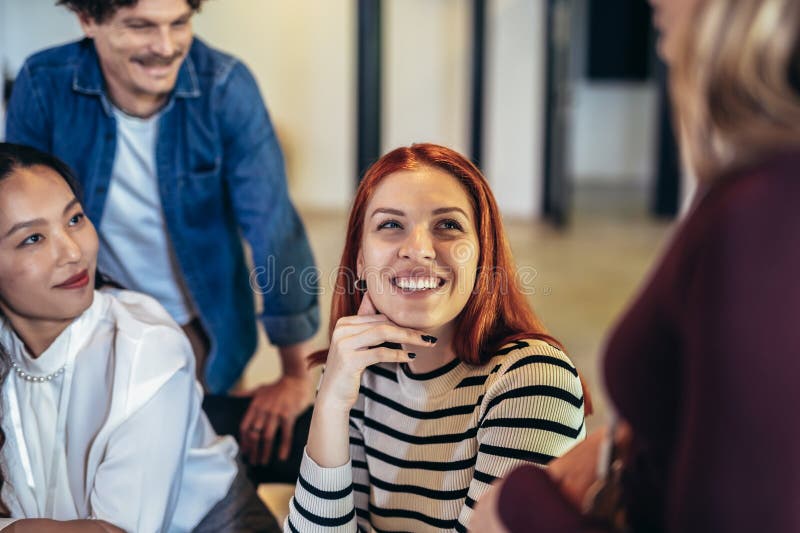 Group of Multiethnic Business People Working Together Stock Photo ...