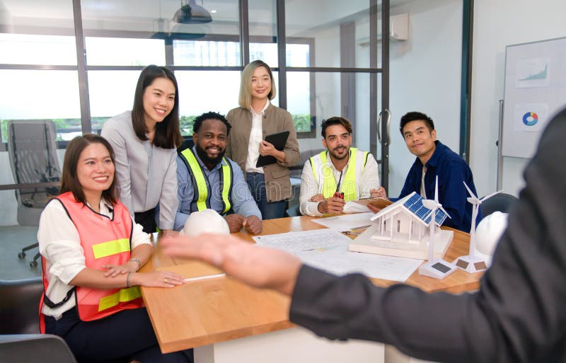 Group of Multiethnic Colleagues,engineers,architects and Employee ...