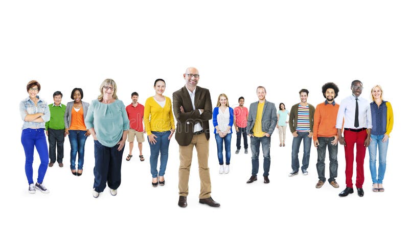 Group of Multiethnic Diverse Colourful People Stock Photo - Image of ...