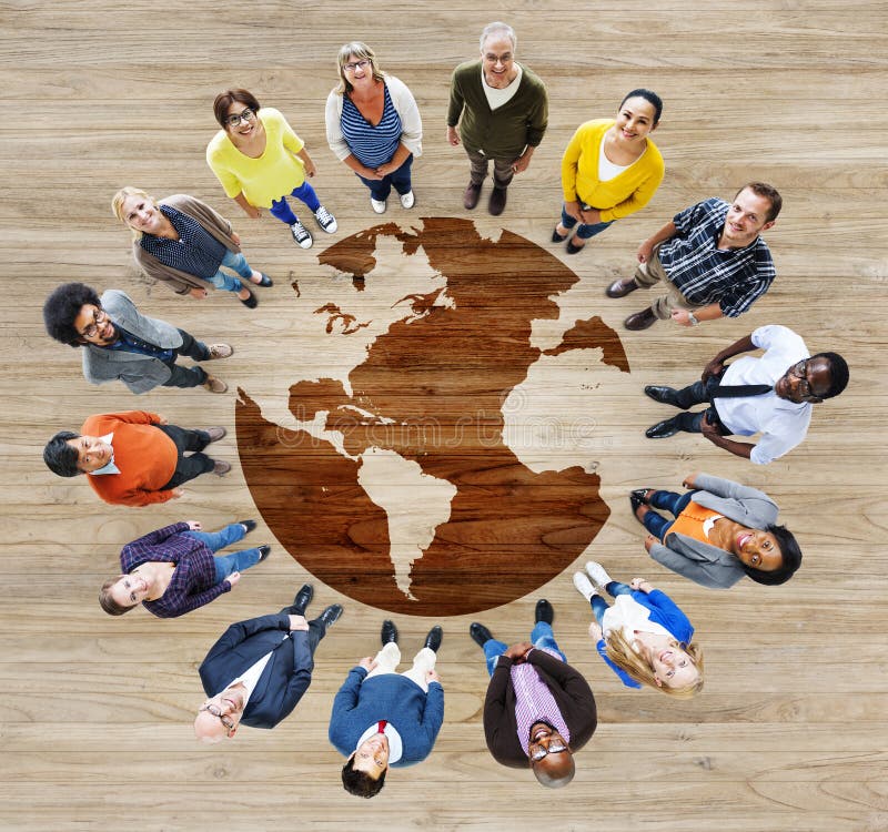 Group of Multiethnic Diverse World People Stock Image - Image of aerial, hardwood: 40797065