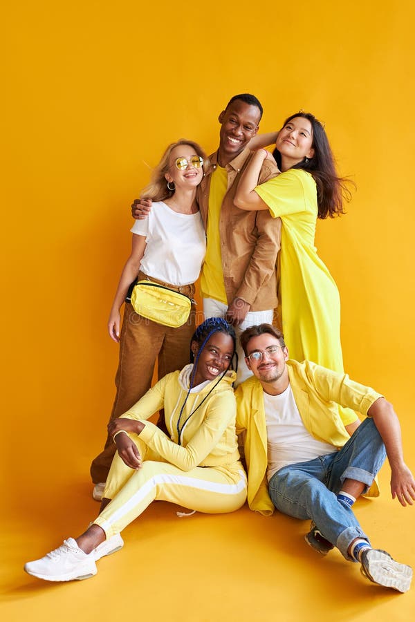 Group of Multiethnic Friends, People of Different Cultures Isolated on ... Group of Multiethnic Friends, People of Different Cultures Isolated on ...