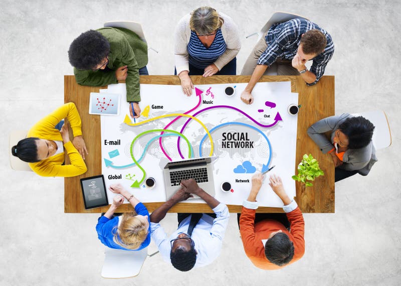 Group of Multiethnic People Discussing about Global Issues Stock Photo ...