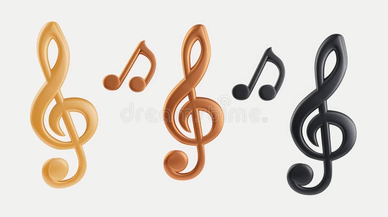 Group of Musical Notes Arranged Together. Suitable for Music-related ...