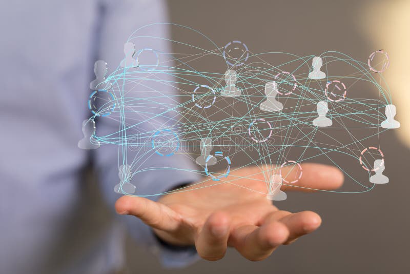 A Group of Network People - Business and Contact Stock Photo - Image of ...