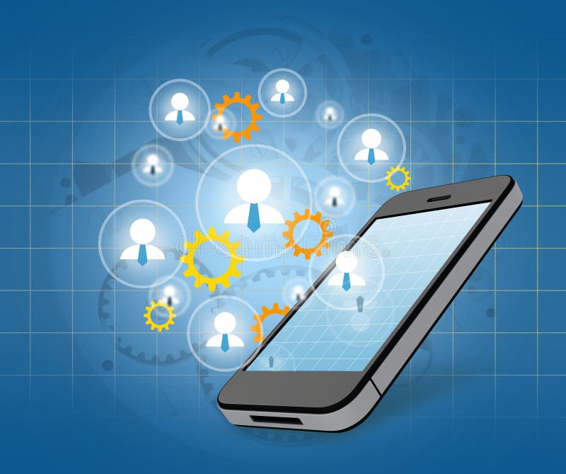 Group Network for Successful Business in a Stock Illustration ...