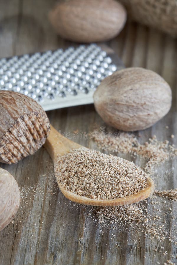 Group of nutmeg seeds stock image. Image of grater, powder - 94308567