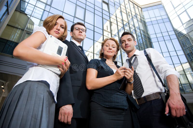 Group of office workers stock image. Image of meeting - 15681783