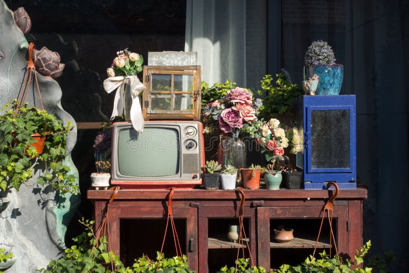 Group of Old Objects in the Daylight Stock Image - Image of decoration ...