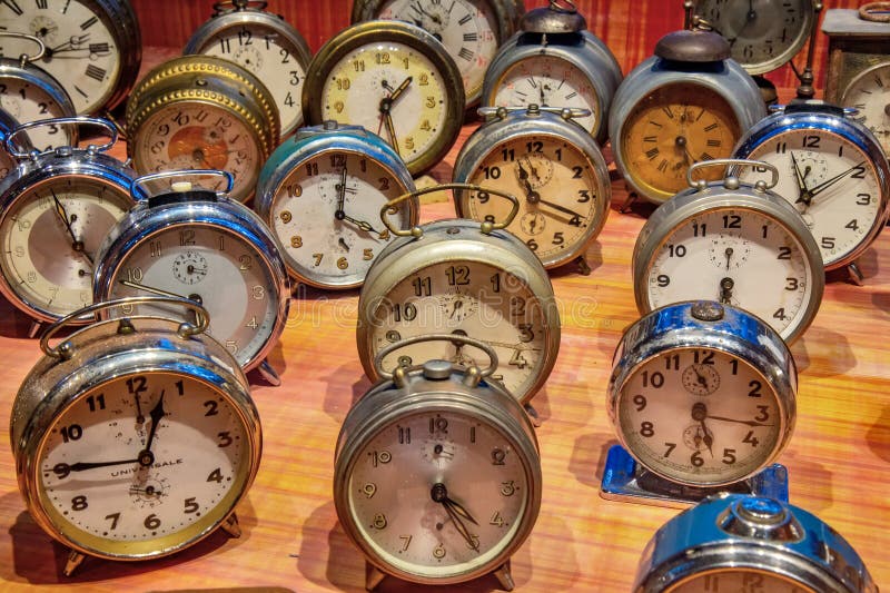 Group of the Old Retro Colorful Watches Stock Image - Image of retro ...