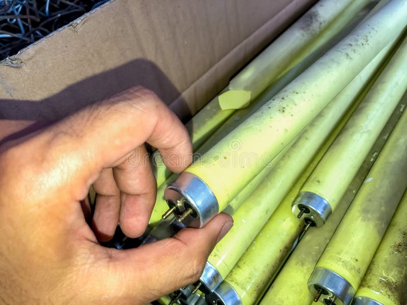 Broken Bulbs in a Landfill of Waste Stock Image - Image of turn ...