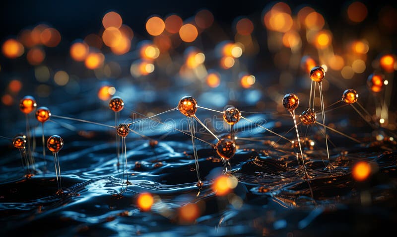 Group of Orange Balls Floating on Water Stock Image - Image of ...