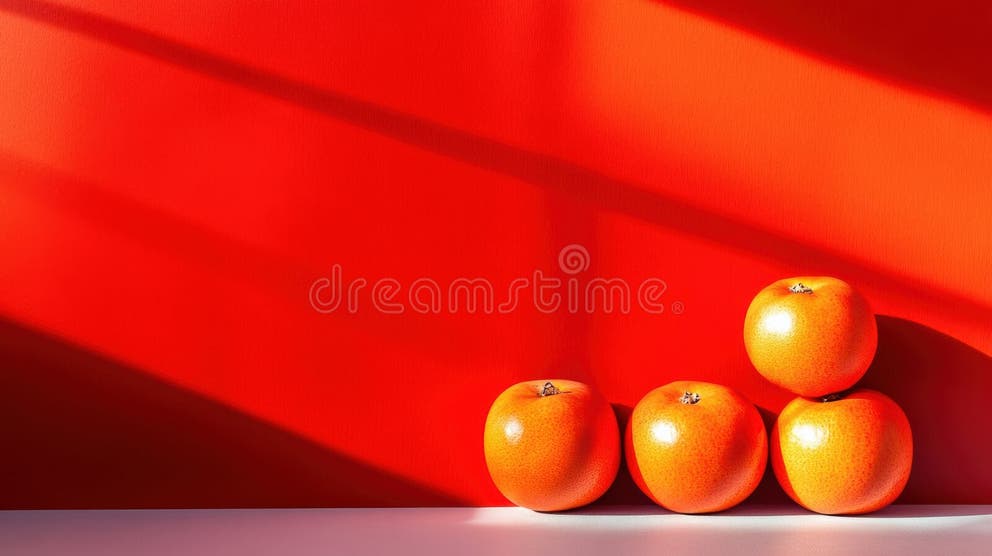 A Group of Oranges are Stacked on Top of Each Other, AI Stock Image ...