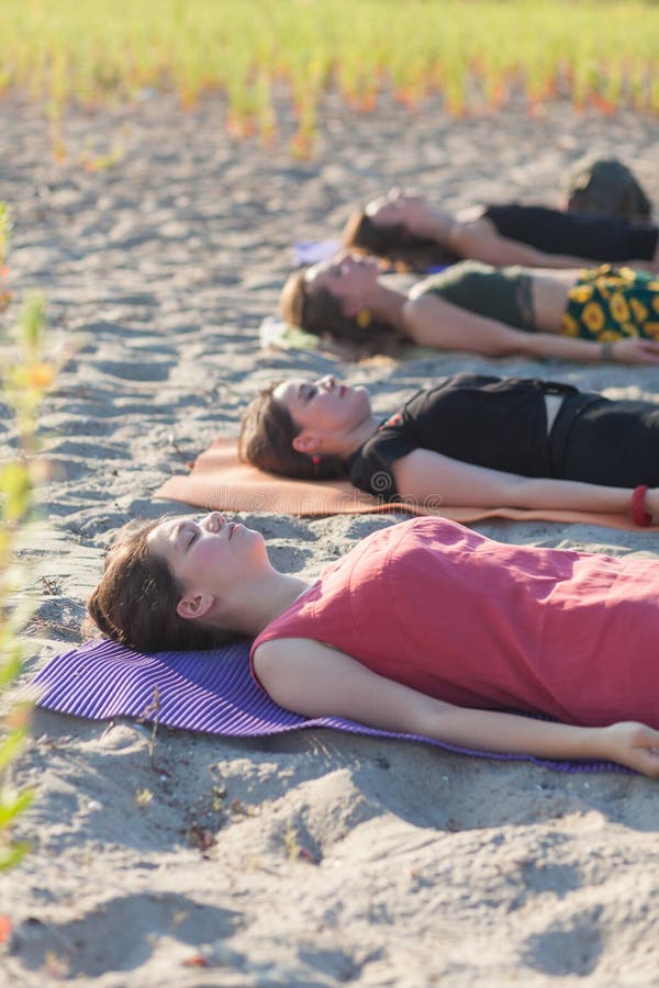 Group Outdoor Yoga Meditation Class Stock Photo - Image of meditating ... Group Outdoor Yoga Meditation Class Stock Photo - Image of meditating ...