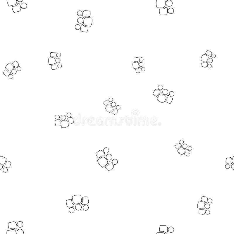 Group of Outlines of Three People Stock Illustration - Illustration of ...