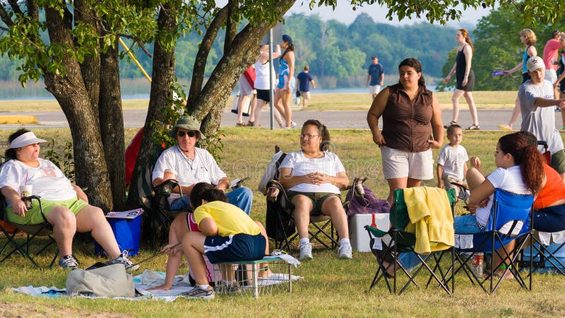 A Group of Overweight Spectators at a Triathlon Editorial Image - Image ...