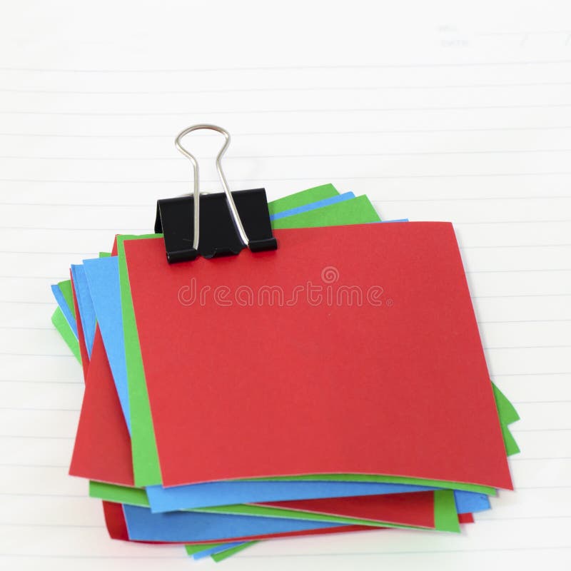 Group of Paper Note with Notebook Stock Image - Image of school, memo ...