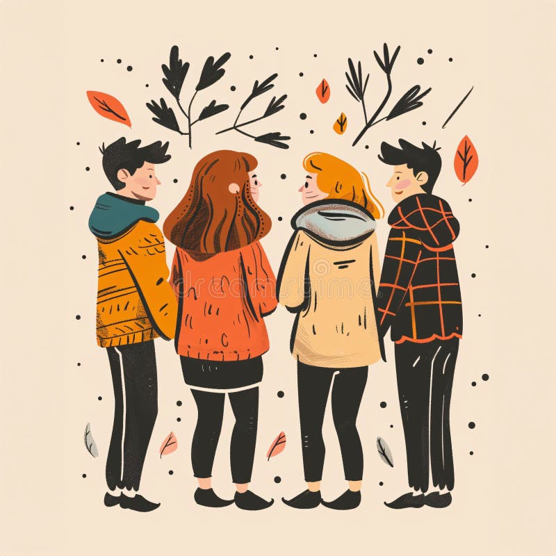 A Group of Parents Stand in a Circle - a Group of People Standing ...