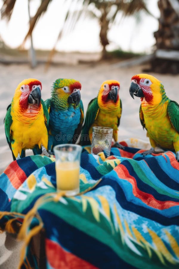 Parrots Party Stock Illustrations – 185 Parrots Party Stock ...