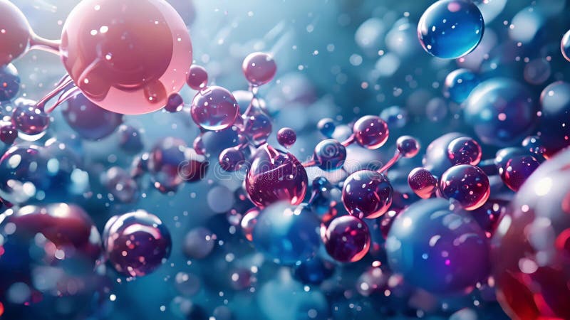 A Group of Particles Bonding and Forming New Compounds As they Soak in ...